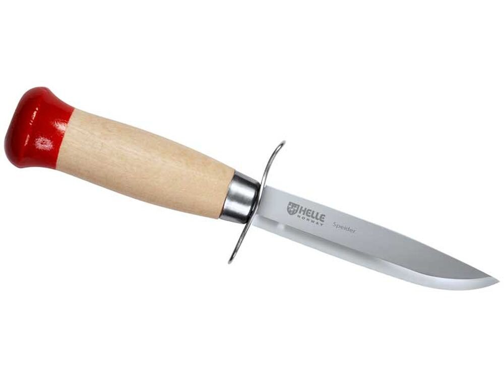 Helle Gürtelmesser SPEIDER 04G rostfrei 12C27 Stahl Fingerschutz Birk ...